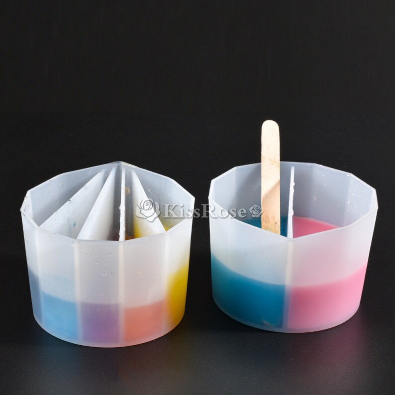 5 Colors Mixing Cup-multicolor Dispensing Cup-epoxy Resin Color Mixing ...
