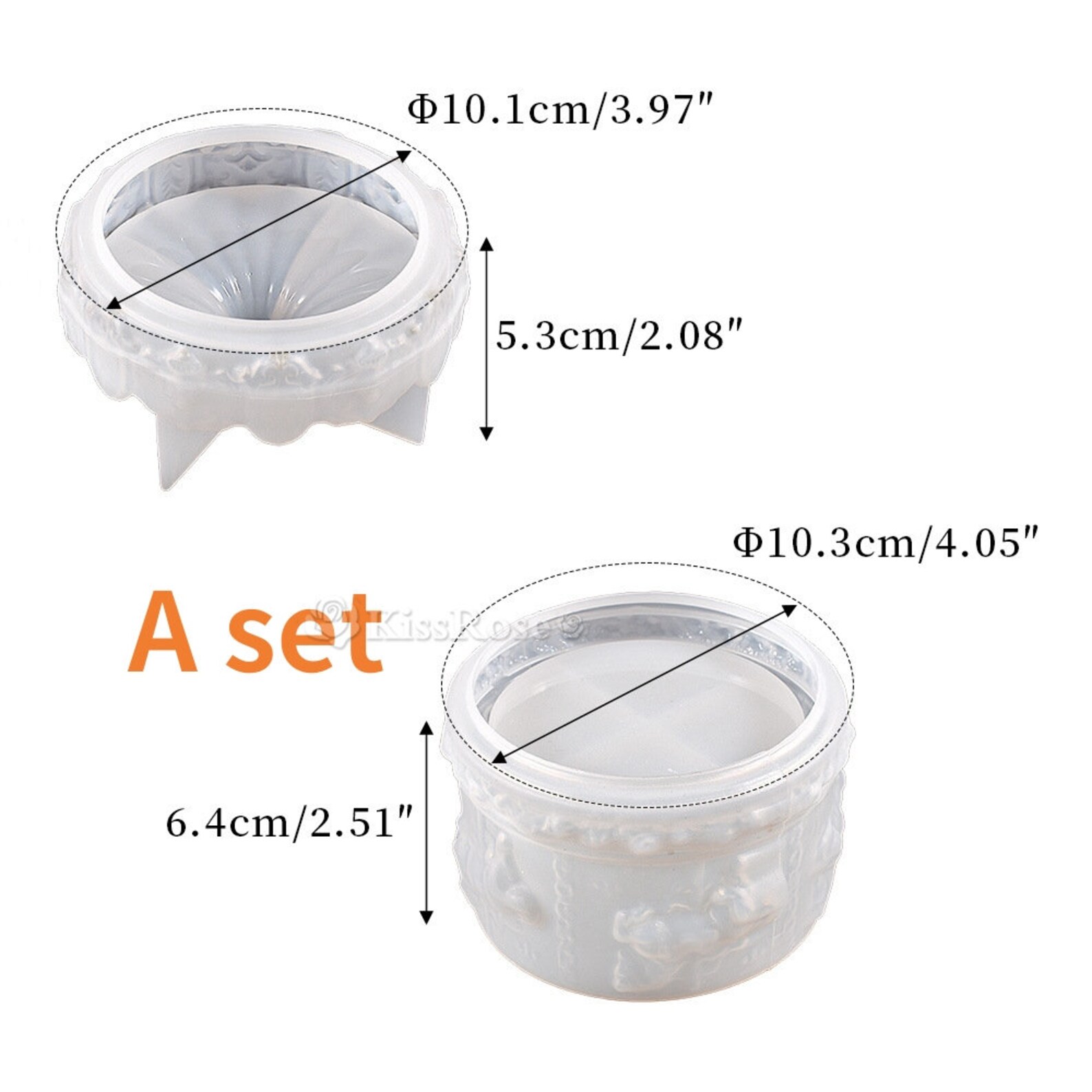 Embossed Garland Box Resin Mold-cute Carousel Storage Box Silicone Mold ...