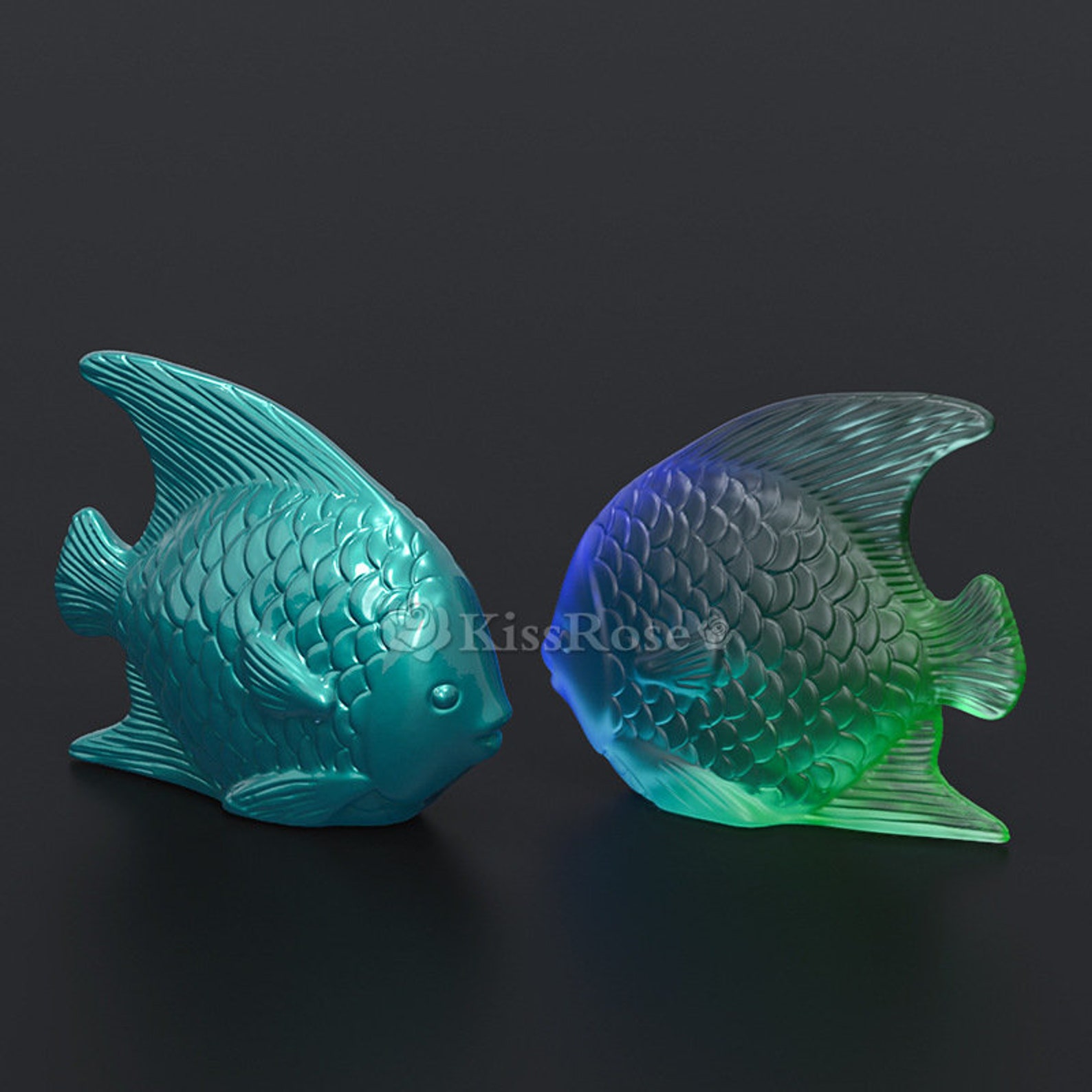 3D Marine Fish Resin Mold-silicone Fish Mold-fish Candle Mold-fish Lamp ...