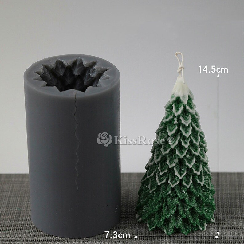 Fashion Retro Christmas Tree Candle Mold-silicone Christmas - Etsy