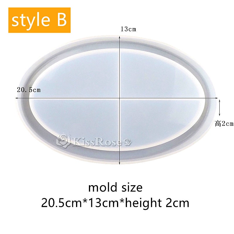 Fish Scale Surface Silicone Tray Mold-2 Styles Resin Tray Mold-fruit ...