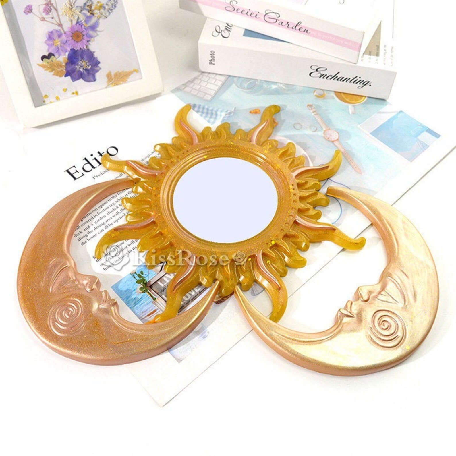 Sun Mirror Silicone Mold-moon Resin Mold-wall Decoration - Etsy