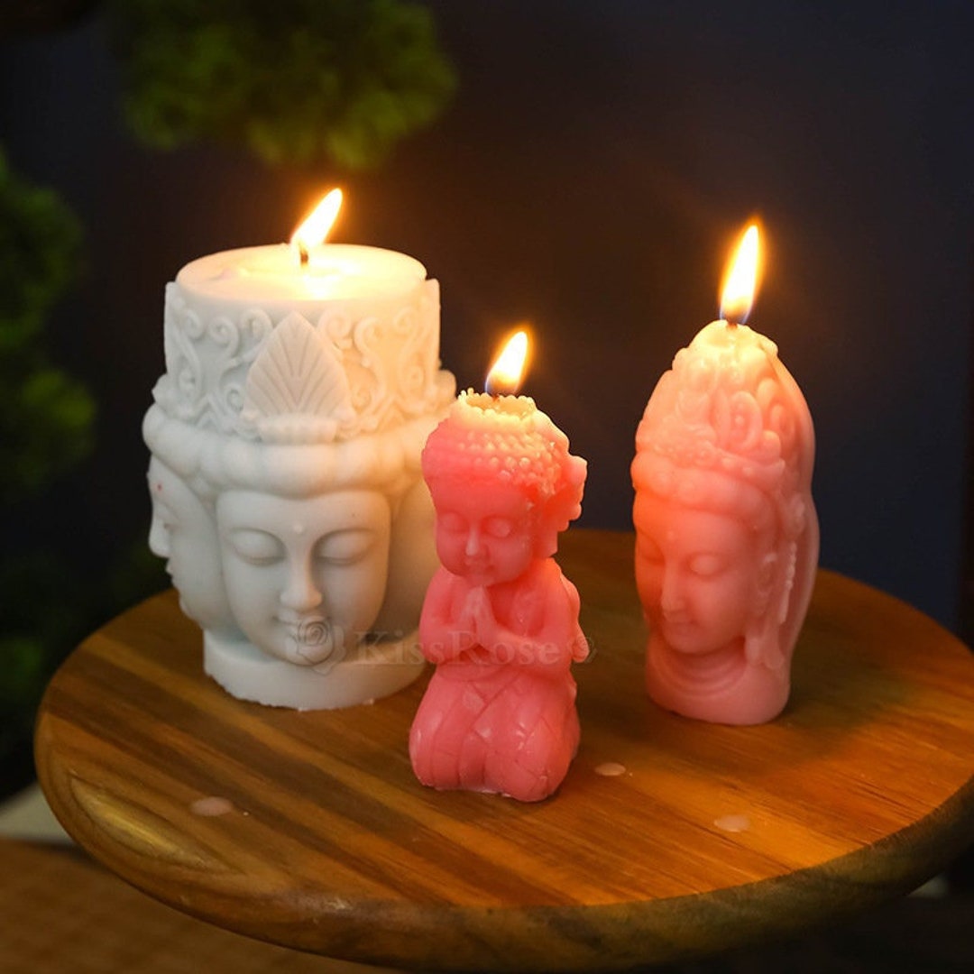3D Buddha Statue Candle Mold-silicone Buddha Mold-diy Tathagata Statue ...