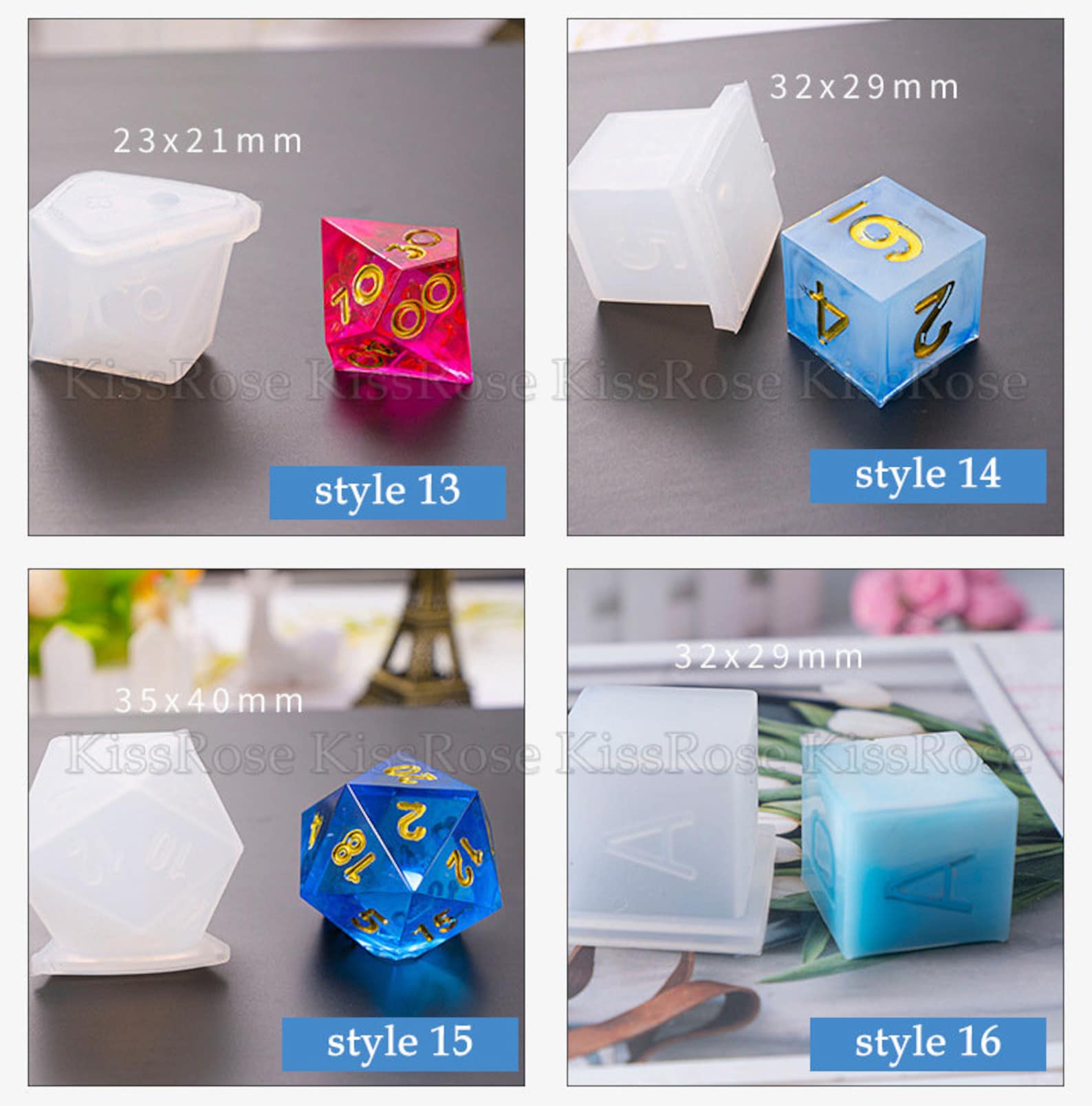 DND Dice Mold-trpg Resin Dice Mold-sharp Edge Dice Mold-d20 Mold ...