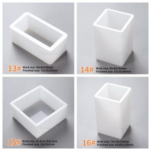 12 Styles Geometric Silicone Mold-rectangular/cube Resin Mold-epoxy ...