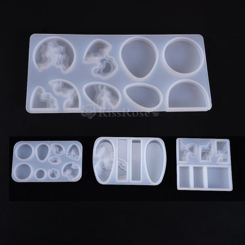 4 Styles Beach Pendant Resin Molds-islands Silicone Pendant Mold ...