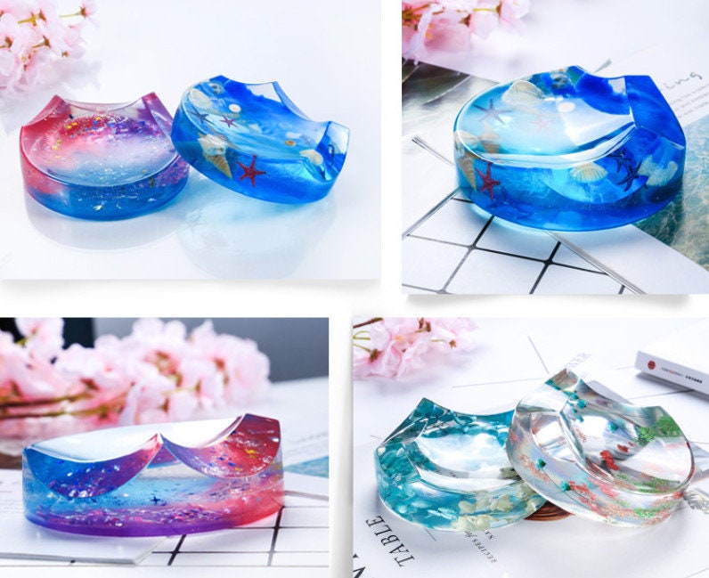 Jewelry Box resin mold silicone mold round jewelry storage | Etsy