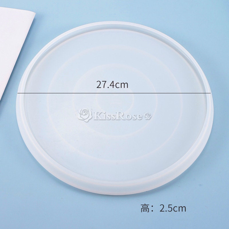 Big Size Plate Silicone Mold-round Dish Resin Molds-fruit Tray - Etsy