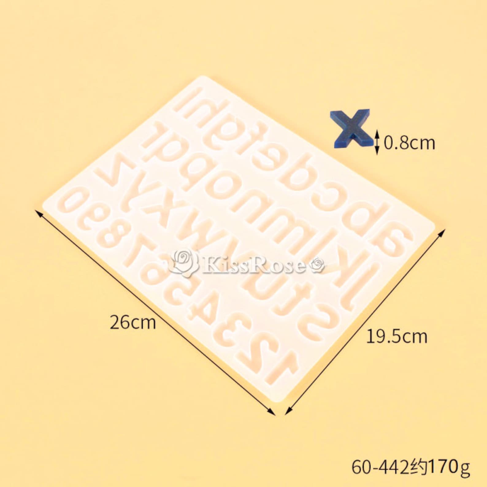 Lowercase English Alphabet Silicone Mold-lower Case English Letter ...
