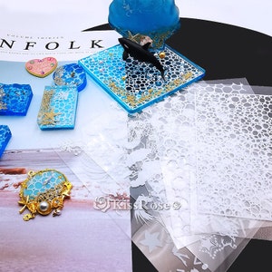 White Water Ripple Plastic Filler for Epoxy Resin Craft DIY-5 Styles ...