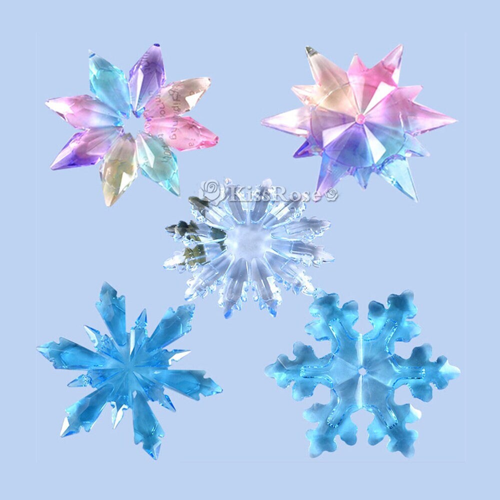 Snowflake Silicone Mold-5 Styles Snowflake Resin Mold-silicone - Etsy