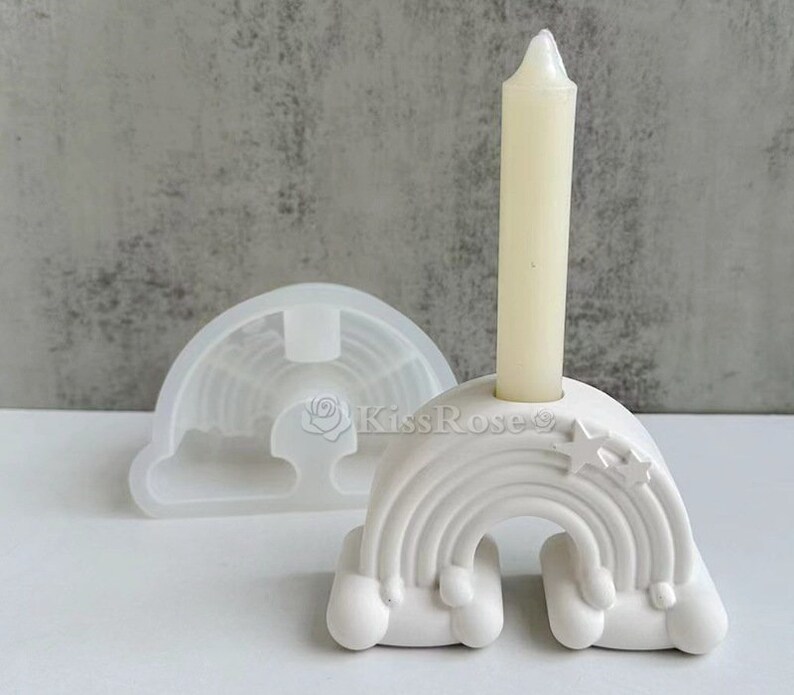 Rainbow Candle Holder Mold-silicone Mold for Candle Holder Making-arch ...