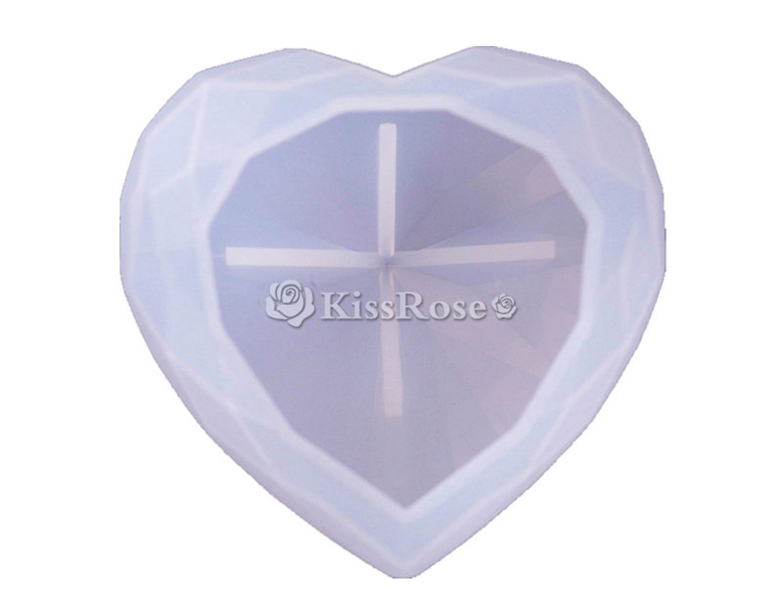 Heart Shaped Diamond Mold-Big Diamond silicone mold for resin | Etsy