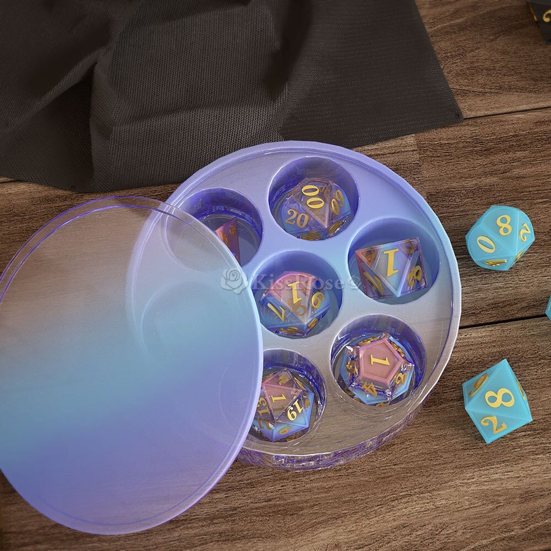Big Size Dice Silicone Mold-dnd Resin Mold-epoxy Resin DND Dice Set ...