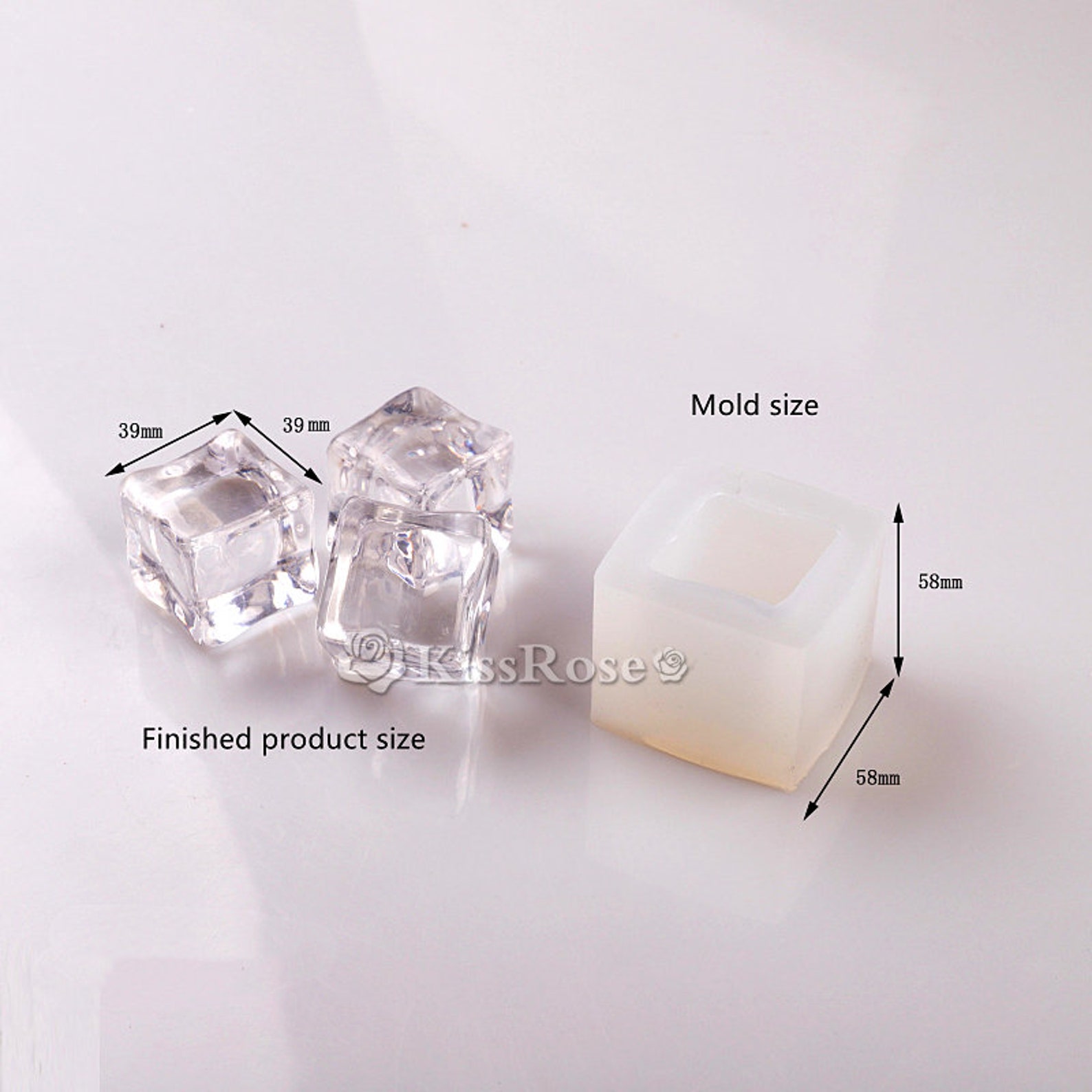 Irregular ice cube silicone mold-Simulation ice cube resin | Etsy