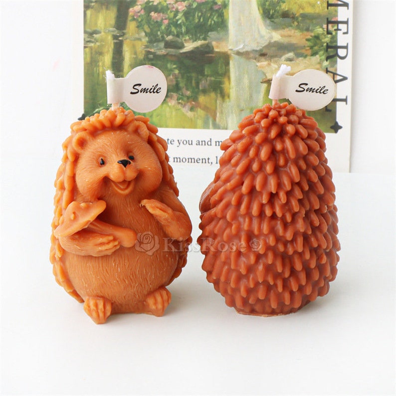 Cute Hedgehog Resin Mold-hedgehog Silicone Candle Mold-scented Candle ...