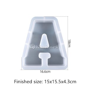 26 Large Alphabet Resin Molds- 6 Inches Uppercase Letter Silicone Mold ...