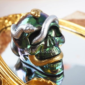 Skull Resin Mold-skull Candle Mold-skull Silicone Mold-snake Skull Mold ...