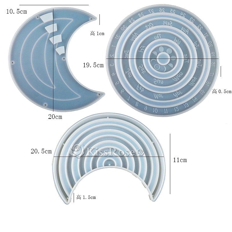 Round Turntable Calendar Silicone Mold-calendar Tray | Etsy