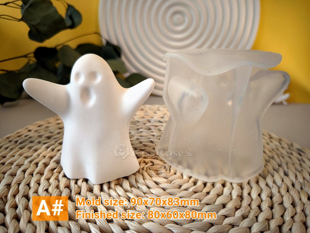 Creative Ghost Silicone Mold-silicone Candle Mold-aroma Candle Mold ...
