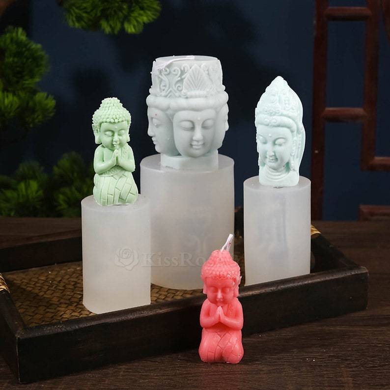 3D Buddha Statue Candle Mold-silicone Buddha Mold-diy Tathagata Statue ...