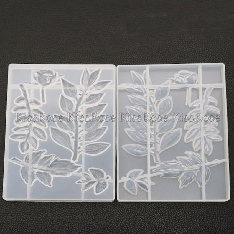 High Quality Transparent Leaf Silicone Mold Rose Resin Molds - Etsy