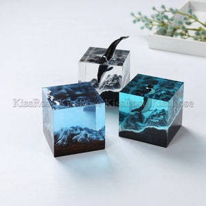 Square Cube Silicone Mold Resin Cube Mold 5cm 3D Cube Craft Silicon ...