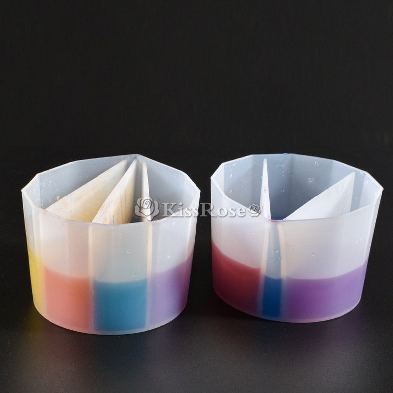 5 Colors Mixing Cup-multicolor Dispensing Cup-epoxy Resin Color Mixing ...