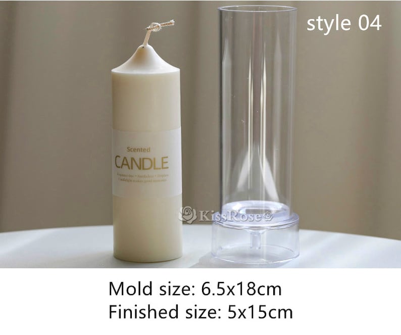Pointed Cylindrical Candle Mold-cylinder Acrylic Candle Mold-scented ...