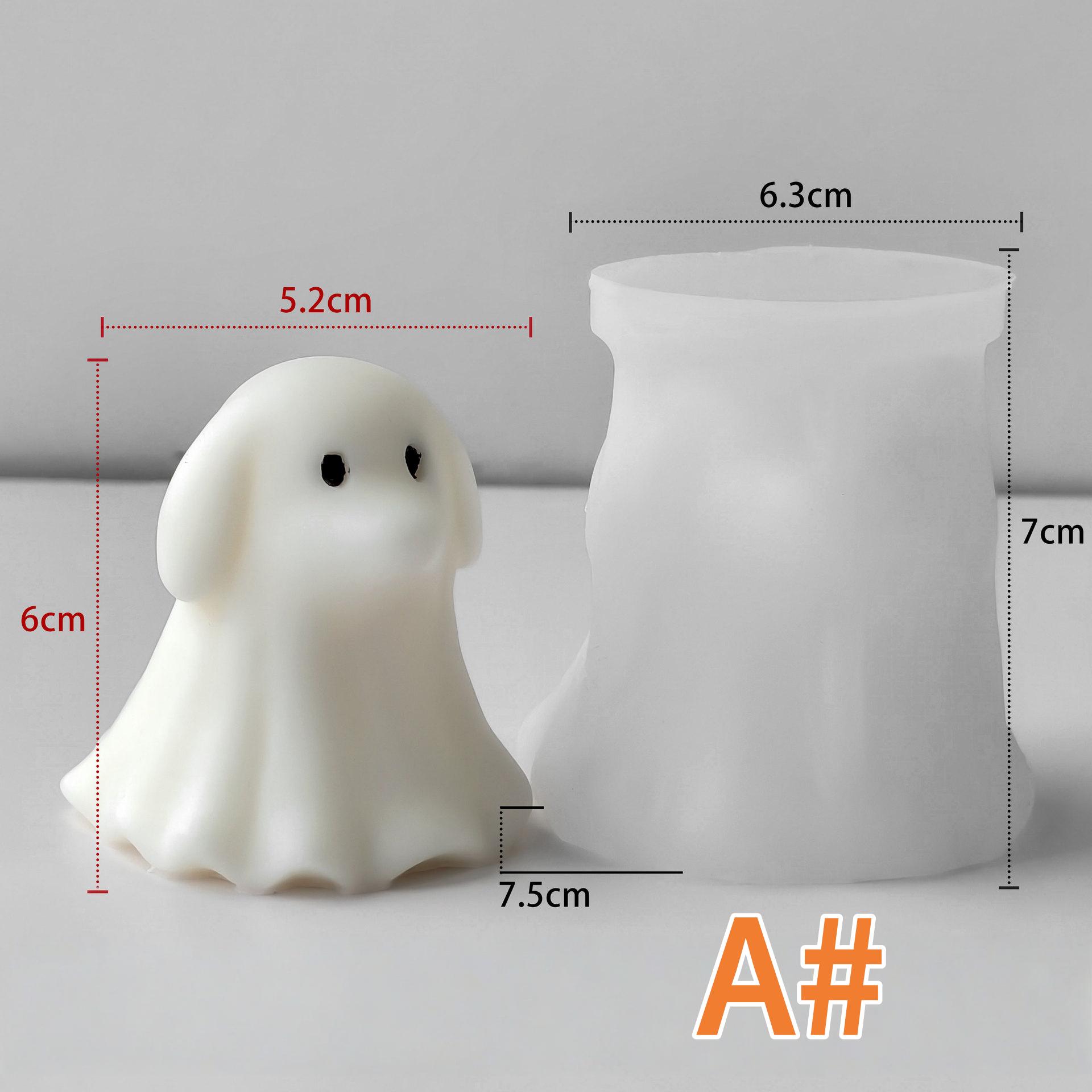 Ghost Dog/cat Silicone Mold-cute Ghost Candle Mold-halloween Scented ...
