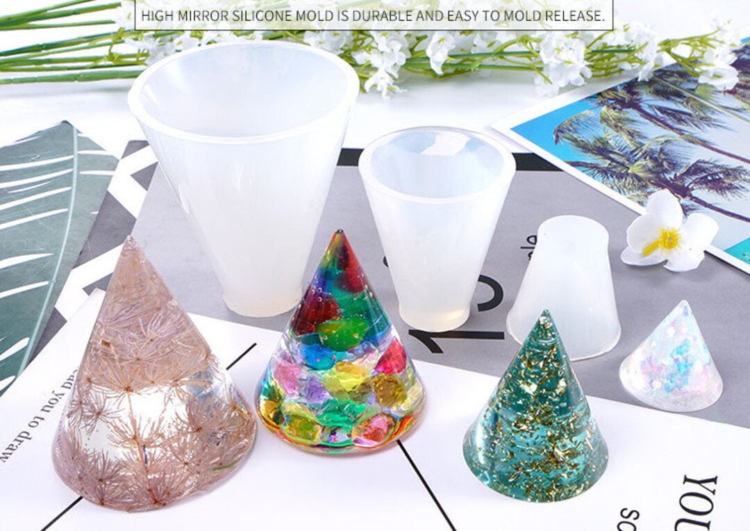 Circular Cone Ring Holder Silicone Mold DIY Resin Ring Holder Molds ...