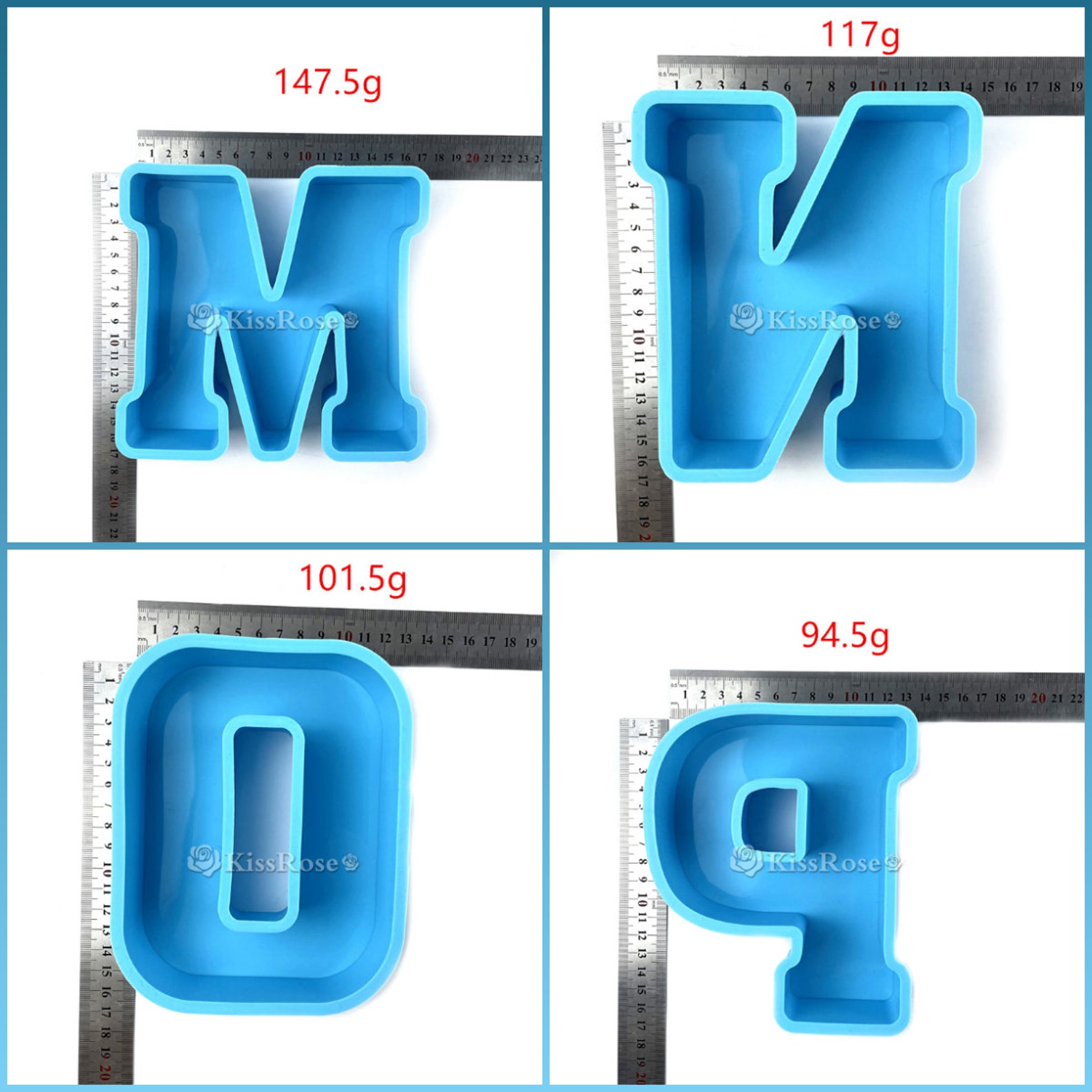 Large Uppercase Letter Silicone Mold-huge Alphabet Resin - Etsy