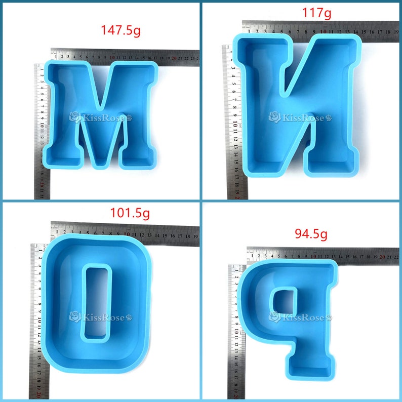 Large Uppercase Letter Silicone Mold-huge Alphabet Resin - Etsy