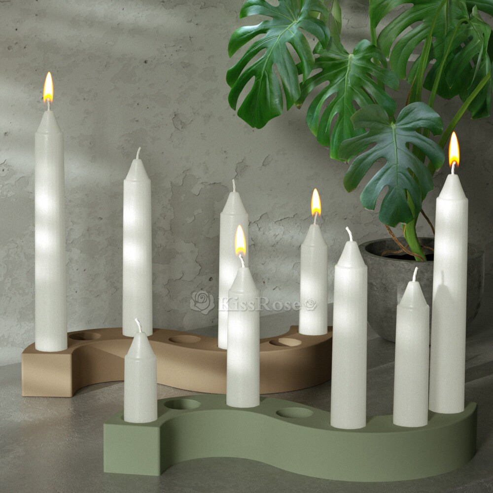S Shape Candle Holder Mold-silicone Mold for Concrete Candle Holder ...
