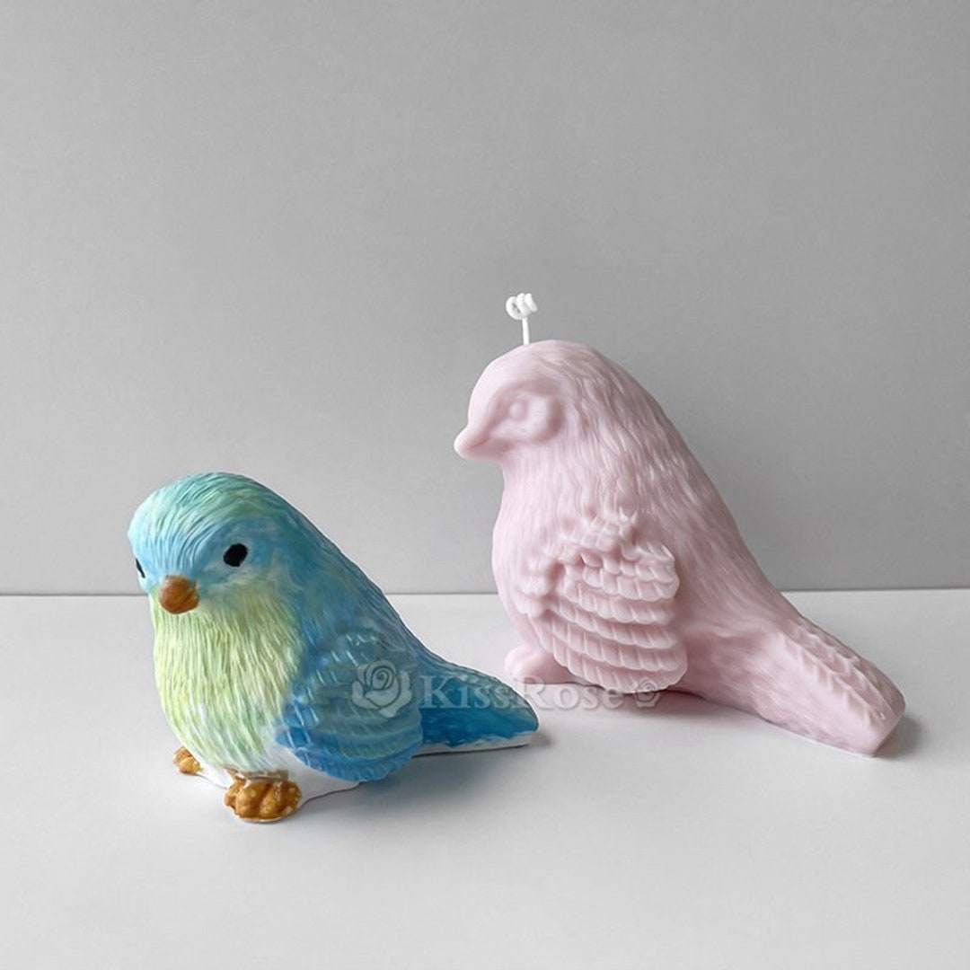 Cute Bird Silicone Mold-3d Bird Candle Mold-little Bird Plaster ...