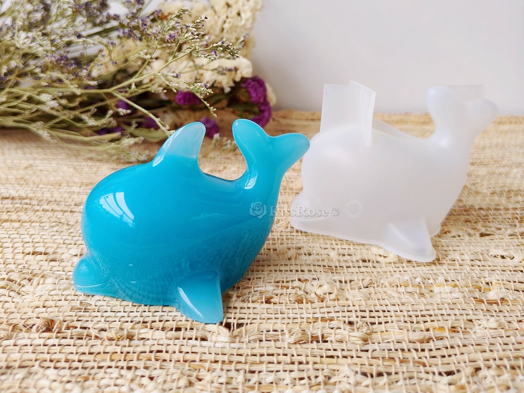 Resin Mold Dolphin-cute Dolphin Silicone Mold-epoxy Resin Dolphin Mold ...