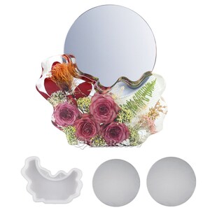 Desktop Cosmetic Mirror Resin Molds Irregular Geometry Makeup Mirror ...