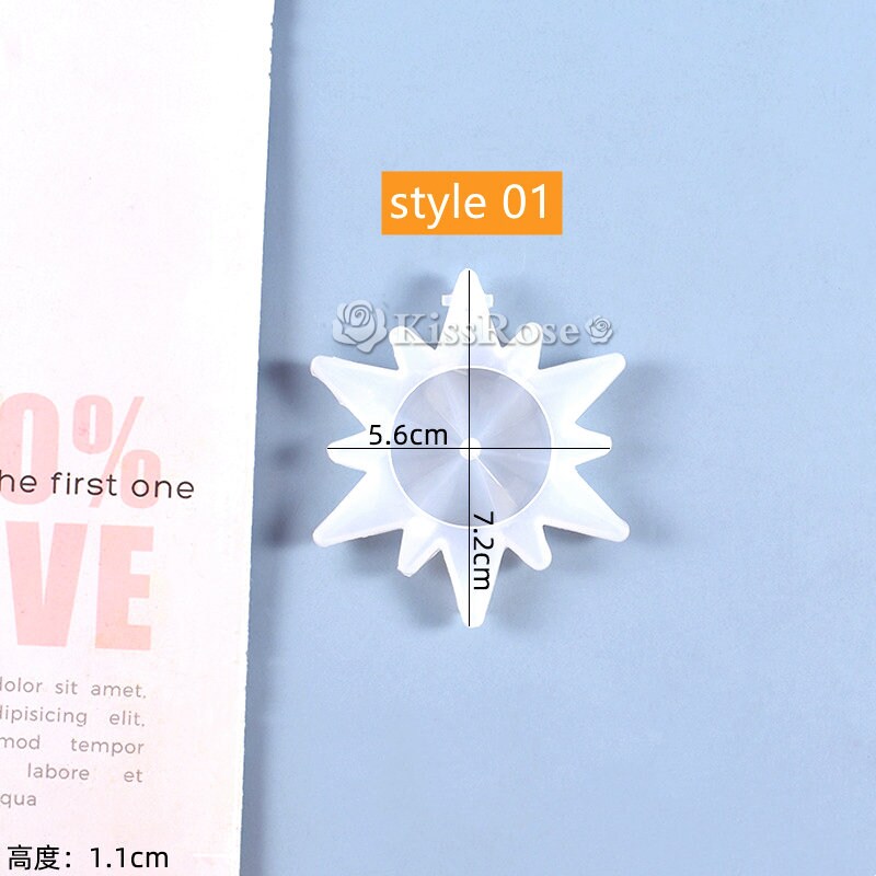 Snowflake Silicone Mold-5 styles Snowflake Resin Mold-Silicone | Etsy