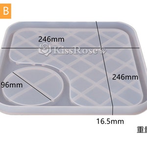 Dinner Plate Resin Mold-dinner Tray Silicone Mold-dinner Plate Mold ...