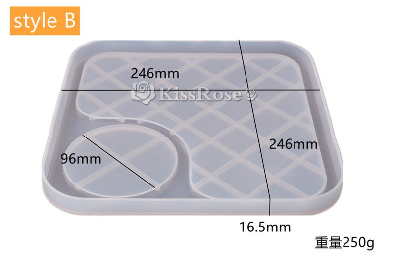 Dinner Plate Resin Mold-dinner Tray Silicone Mold-dinner Plate Mold ...