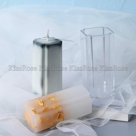 Cross-shaped cuboid candle mold Square cylinder candle acrylic | Etsy