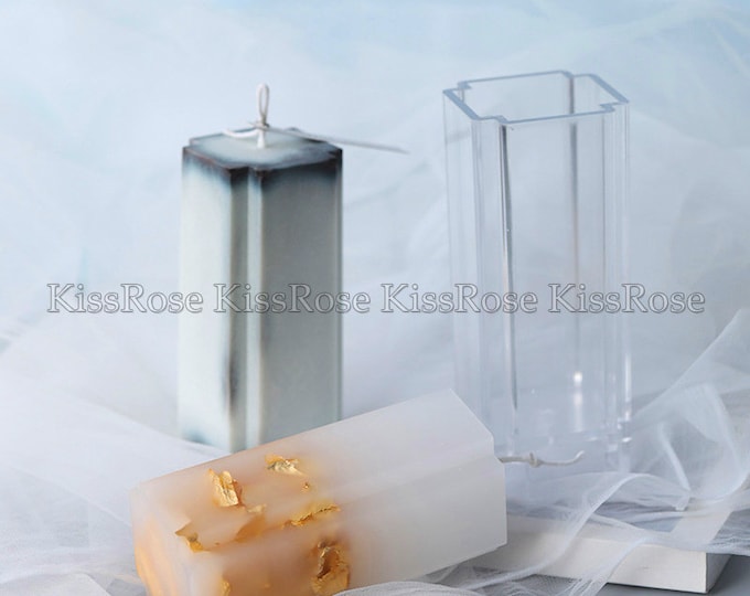Square Candle Transparent Mold, Acrylic Plastic Aromatherapy Cave Craft ...