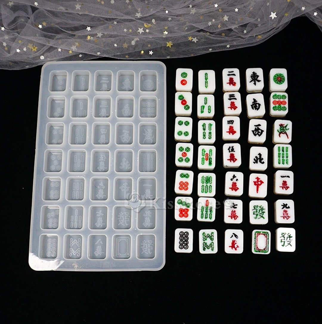 Mini Mahjong Silicone Mold-small Mahjong Resin Mold-mahjong Keychain ...