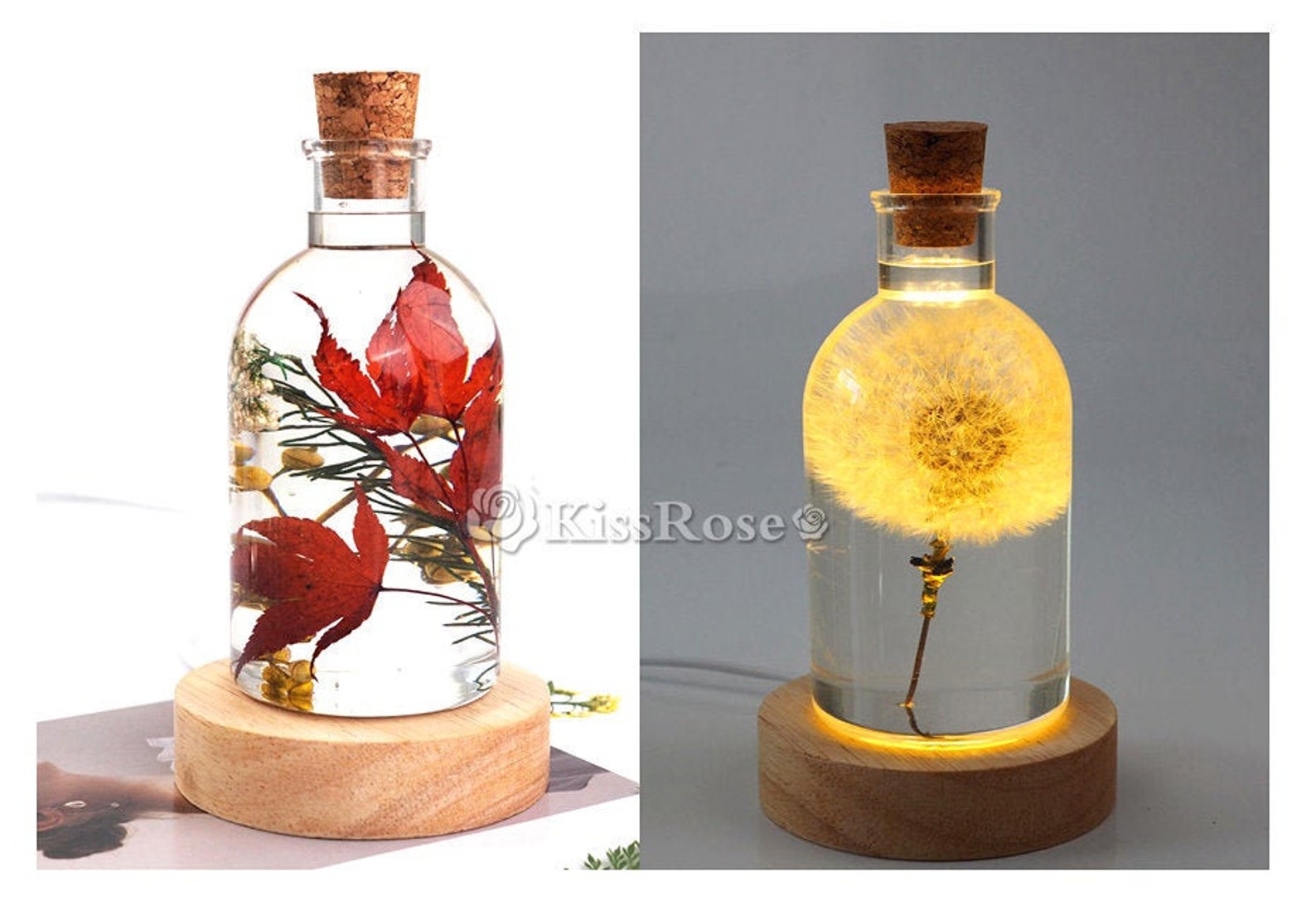 New Led Night Light Resin Molds-bottle Light Silicone - Etsy