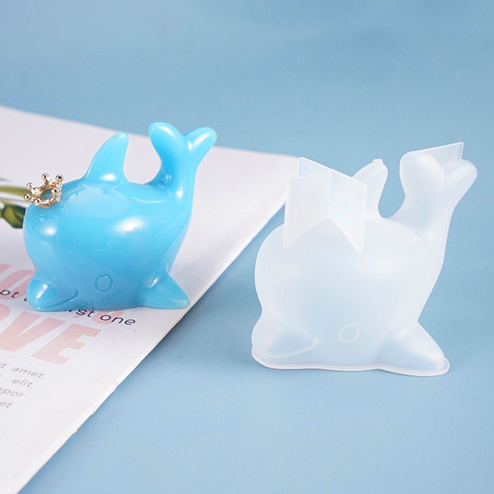 Cute Dolphin Resin Mold-sea Animal Silicone Mold-silicone - Etsy