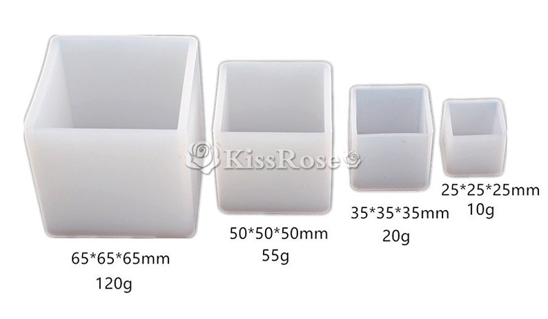 Glossy Cube Resin Mold-smooth Silicone Cube Mold-cube Candle - Etsy