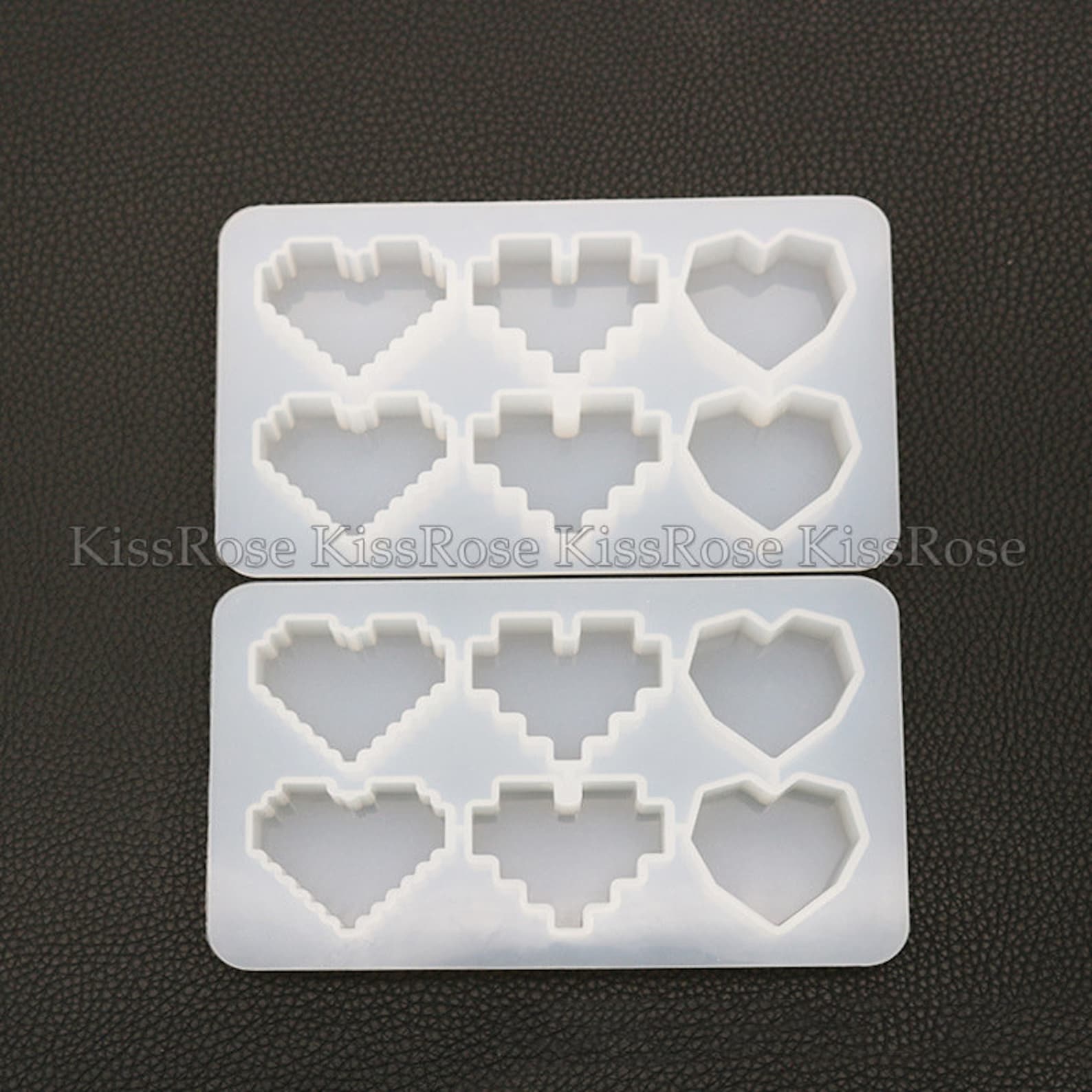 Minecraft Style Heart Silicone Mold Pixel Heart Shape Resin | Etsy