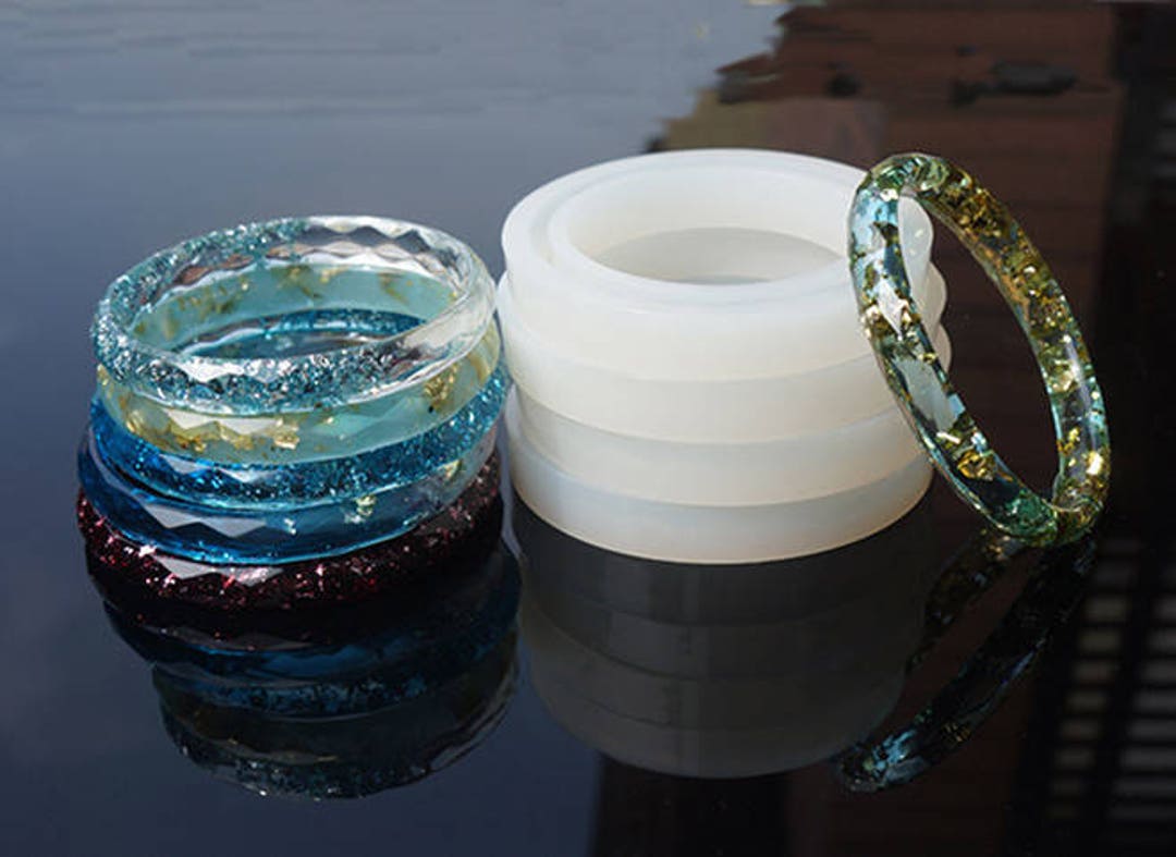 Silicone Bracelet Mold - Flexible Resin Bangle Molds - Gem Bracelet ...