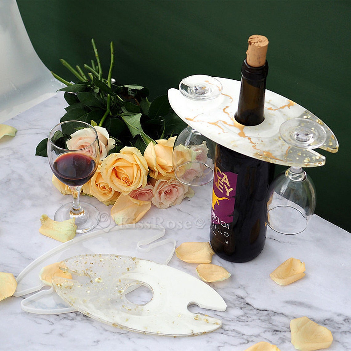 Creative Silicone Wine Rack Mold-oval Wine Glass Rack Resin Molds ...
