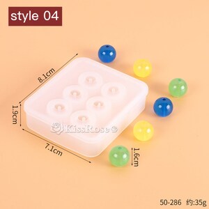 Creative Cube Bead Resin Molds-silicone Sphere Bracelet Beads Mold-diy ...